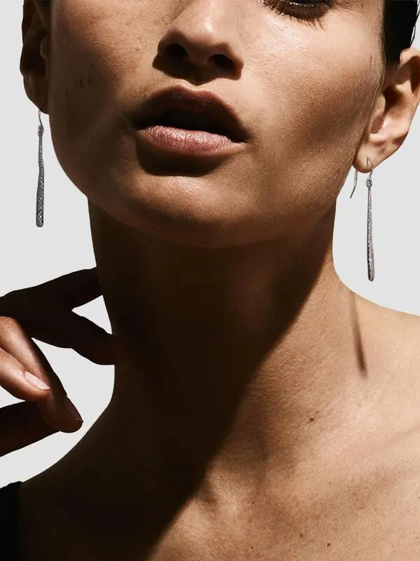 Ippolita Stardust Squiggle Stick & Diamond Pavé Earrings