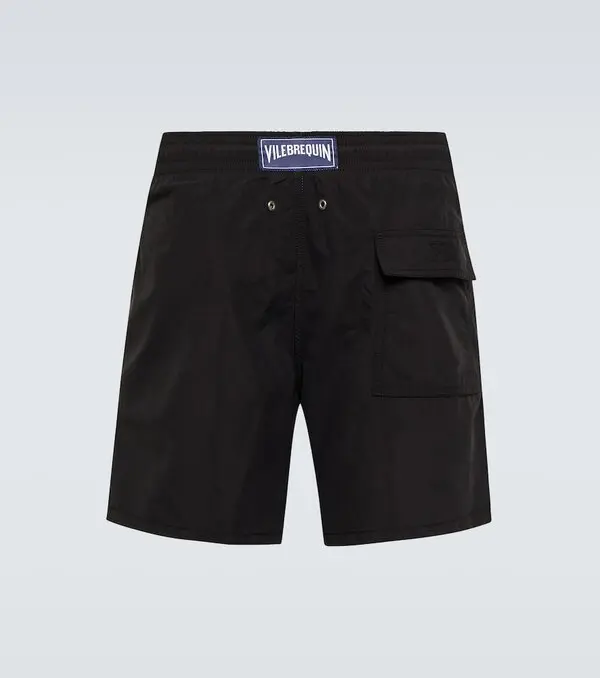 Vilebrequin Moorea Technical Fabric Swim Shorts - Black