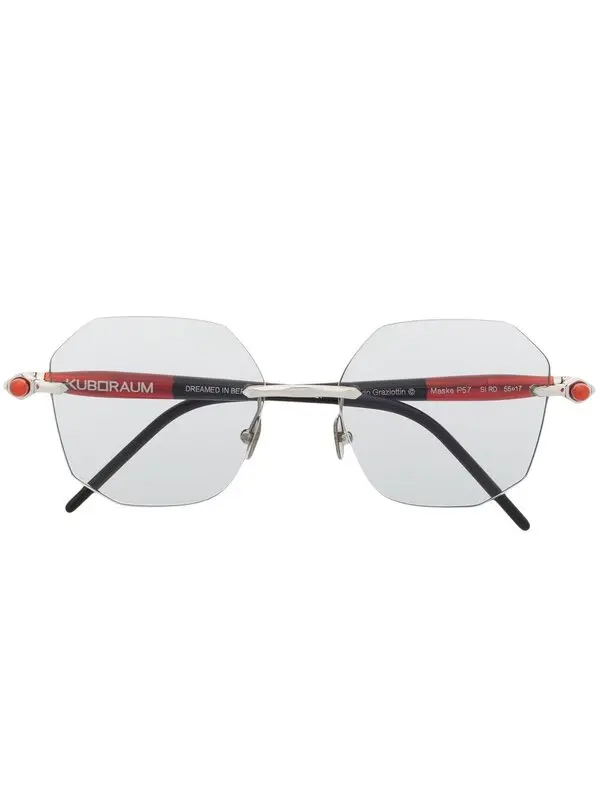 KUBORAUM Rimless Glasses - Silver