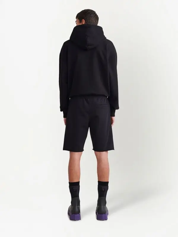 Off-White Helvetica Logo Track Shorts - Black