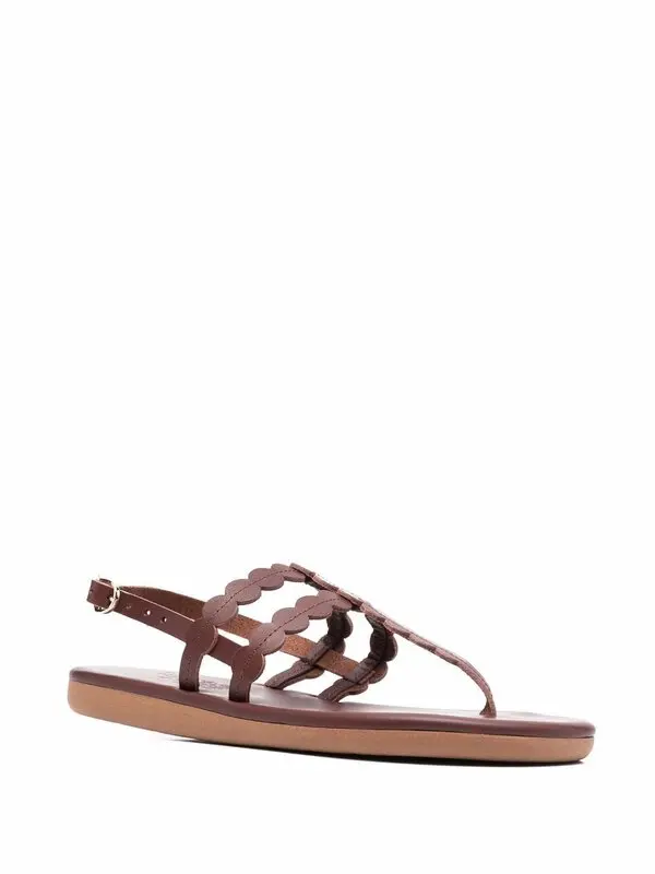 ANCIENT GREEK SANDALS Dryad Leather Sandals - Brown