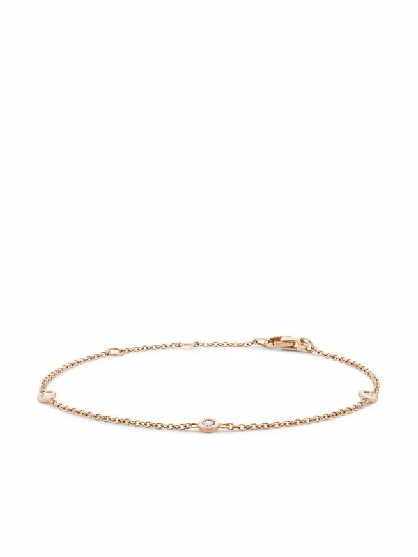PRAGNELL 18kt Rose Gold Sundance Diamond Bracelet - Pink