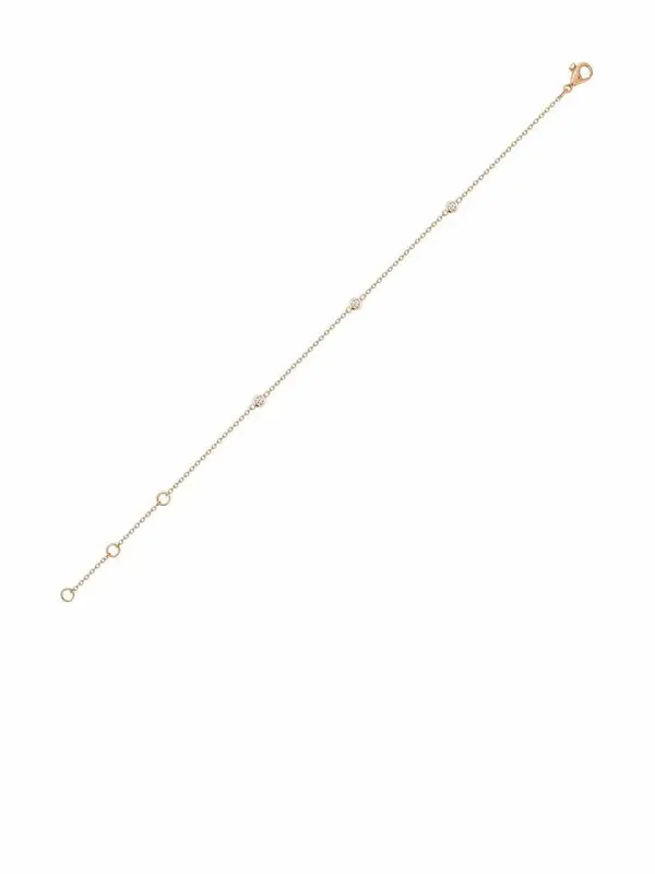 PRAGNELL 18kt Rose Gold Sundance Diamond Bracelet - Pink