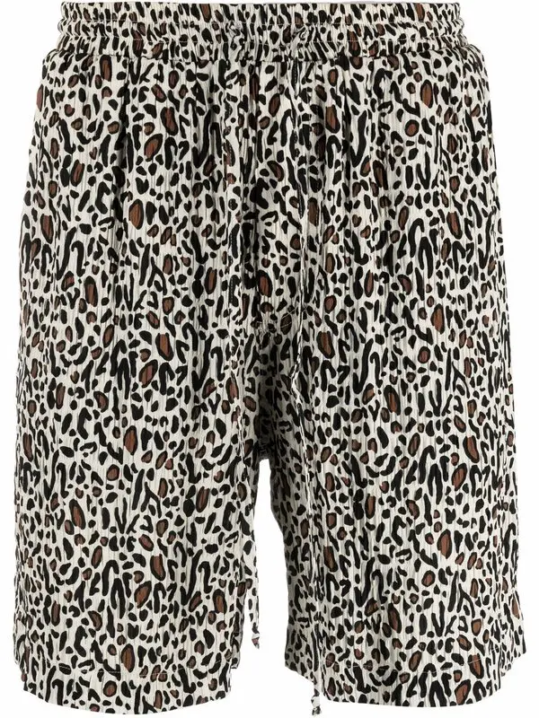 Nanushka Leopard-print Track Shorts
