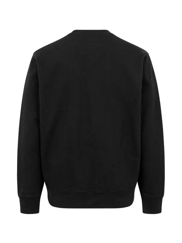 Supreme Cutout Logo Crewneck Sweatshirt - Black | Editorialist