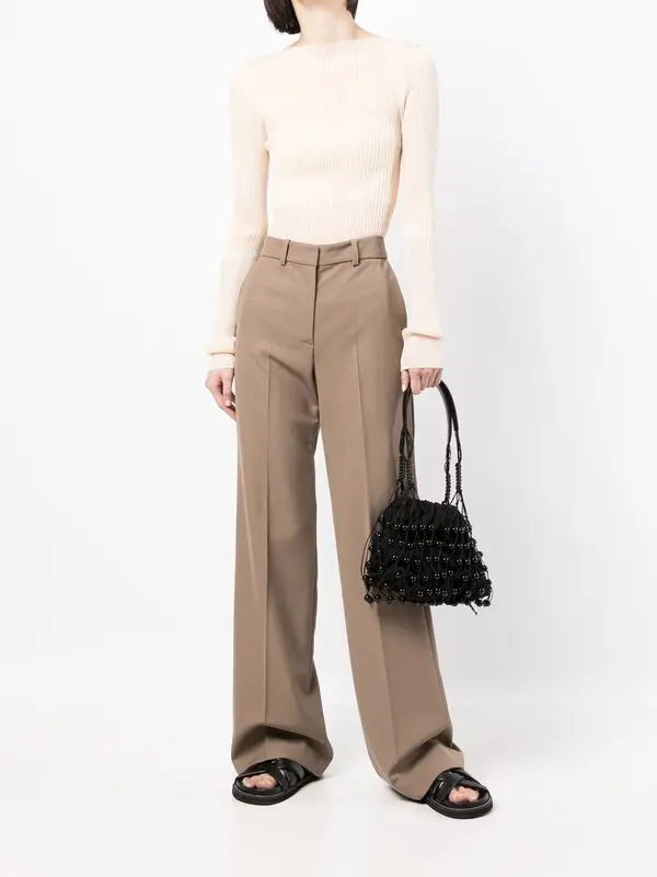 LOW CLASSIC Ribbed Knit Top - Neutrals