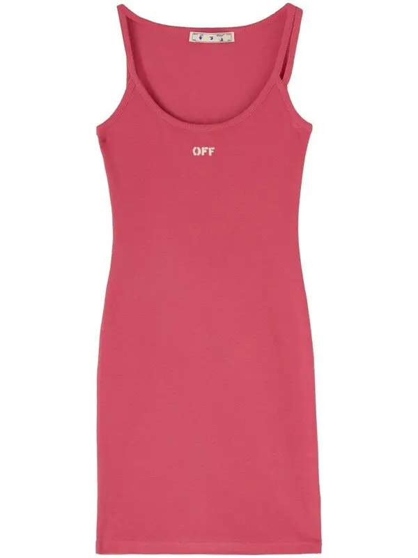 Off-White Fitted Tank Dress