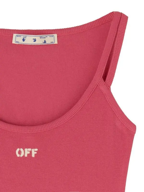 Off-White Fitted Tank Dress