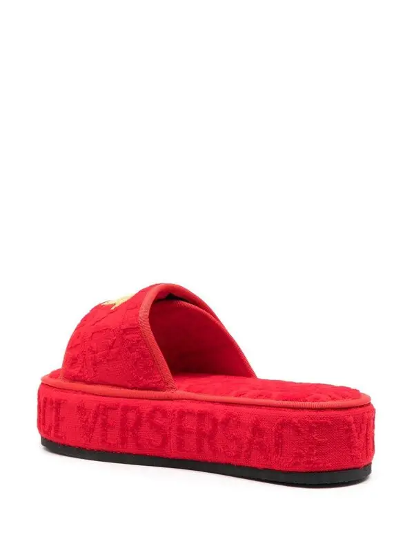 Versace Logo-print Open-toe Slides