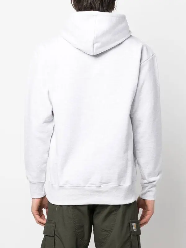 MARKET Logo-print Hoodie - Grey