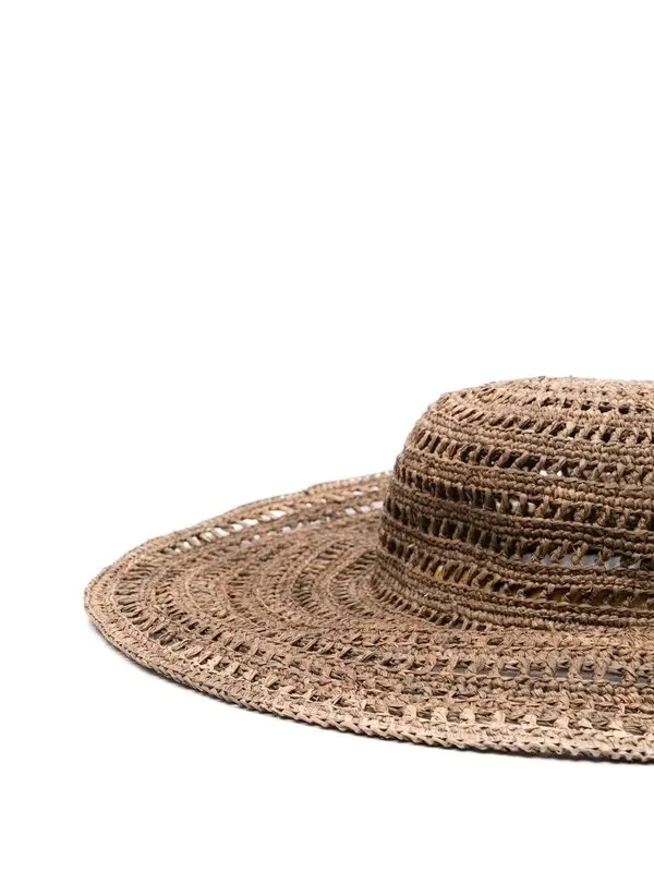 IBELIV Raffia Sun Hat - Brown