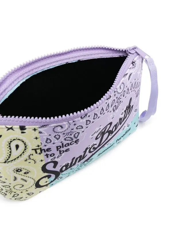 MC2 SAINT BARTH Aline Bandana-print Clutch Bag