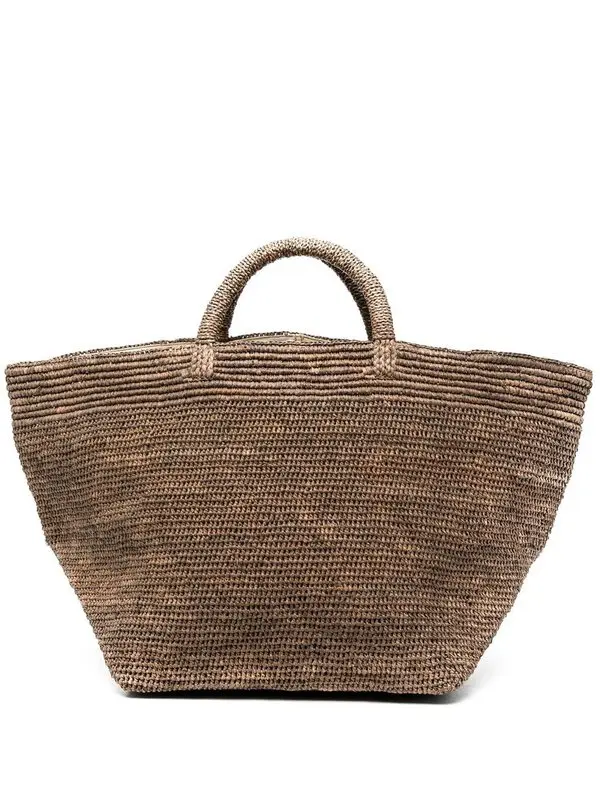 IBELIV Raffia Tote Bag - Brown