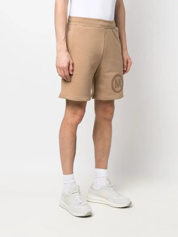MARKET Logo-embroidered Cotton Track Shorts - Brown