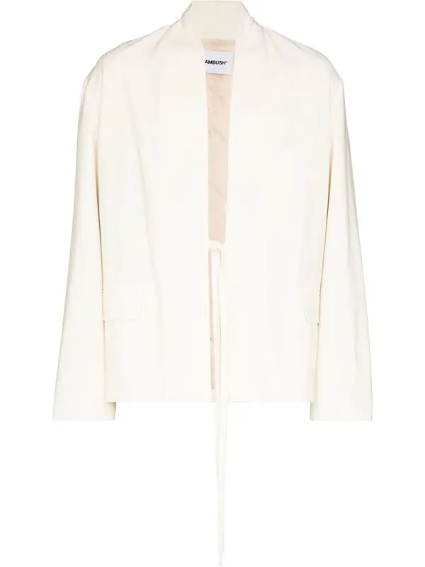 AMBUSH Tie-front Jacket - Neutrals