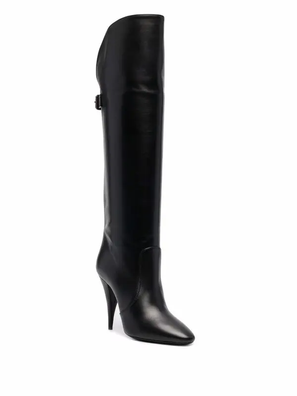 Saint Laurent Harper Knee-high Boots - Black