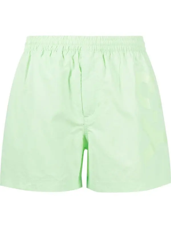 Y3 Slim-cut Swim Shorts - Green