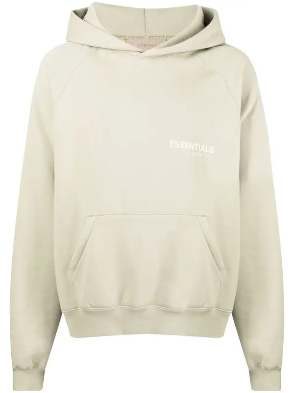 Fear Of God Logo-print Oversized Hoodie - Green