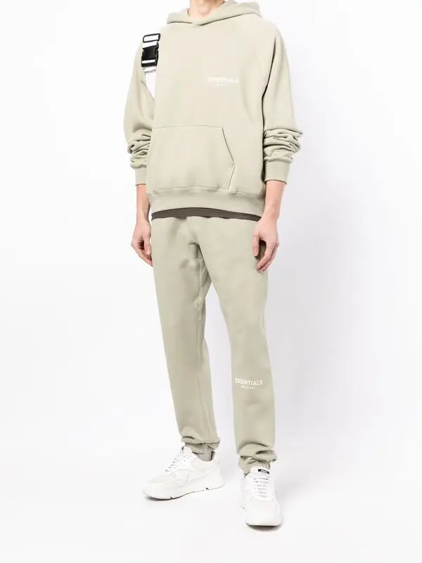 Fear Of God Logo-print Oversized Hoodie - Green