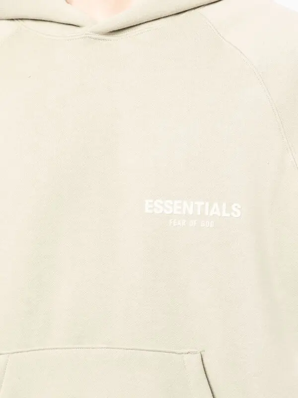 Fear Of God Logo-print Oversized Hoodie - Green
