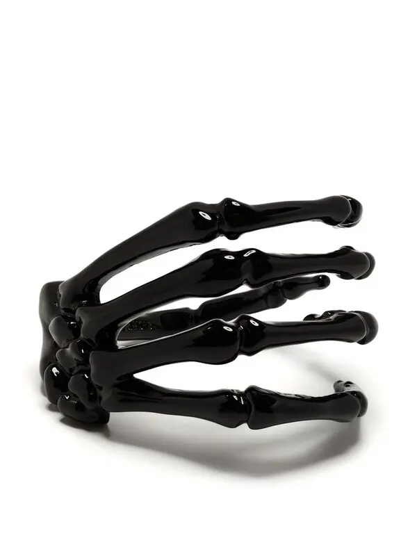 Raf Simons Skeleton Hand Cuff Bracelet - Black