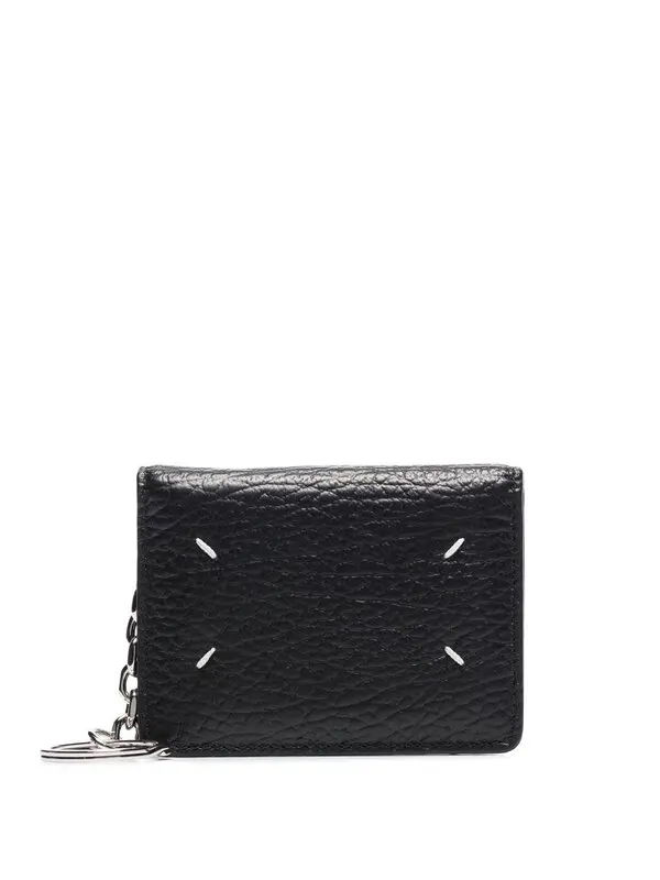MAISON MARGIELA Four-stitch Leather Card Holder - Black