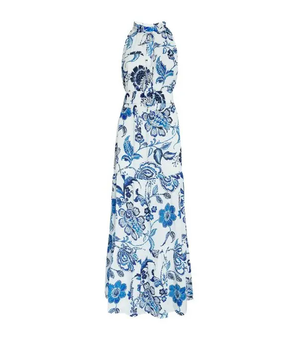 maxi dress ruched waist Contrast Ruched Waist Tube Maxi Dress, White / XS