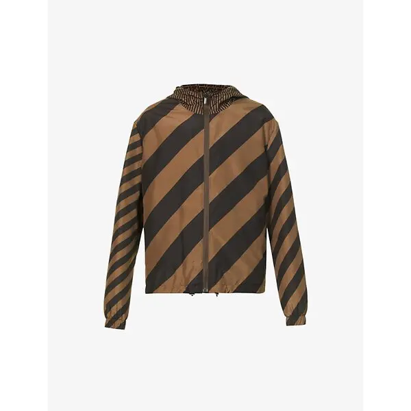 Fendi Reversible Logo-print Shell Jacket