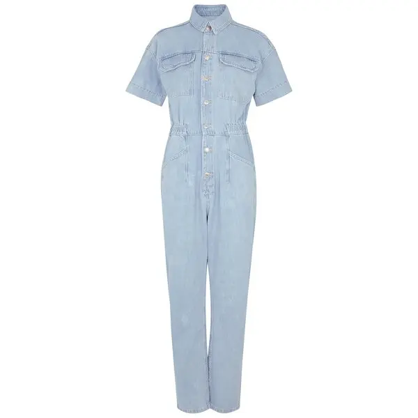 Free People Marci Denim Jumpsuit Xs