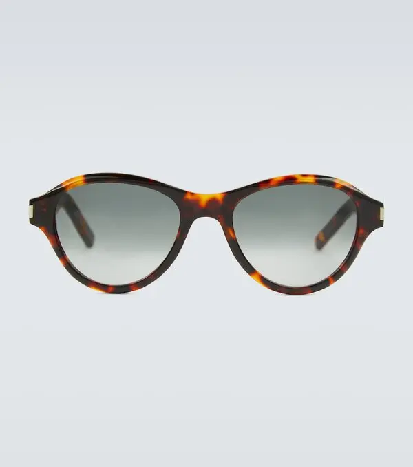 Saint Laurent Oval Frame Sunglasses - Brown