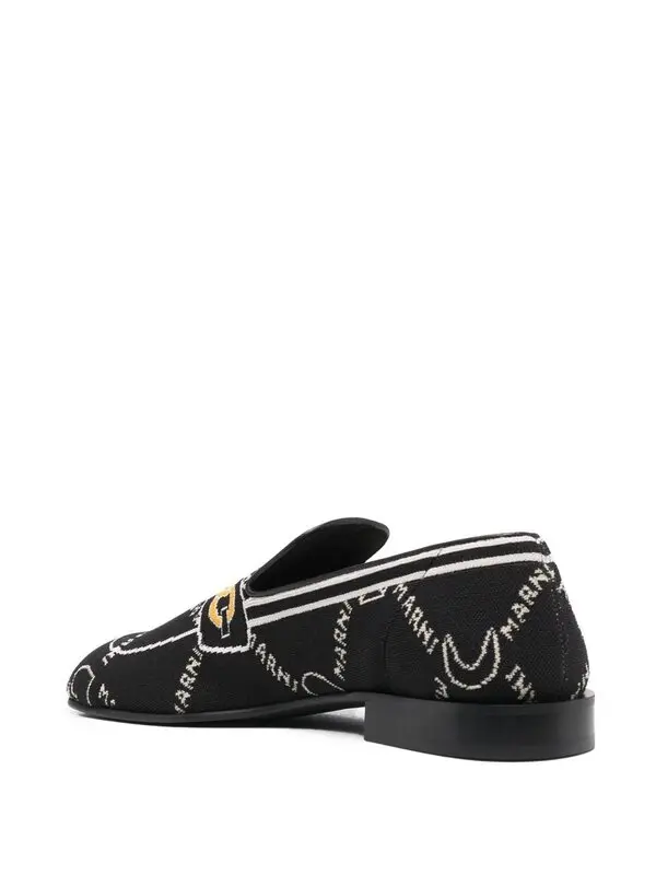 Marni All-over Logo-jacquard Loafers