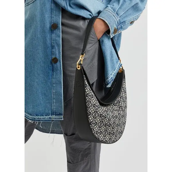 Loewe Luna Logo-jacquard Shoulder Bag