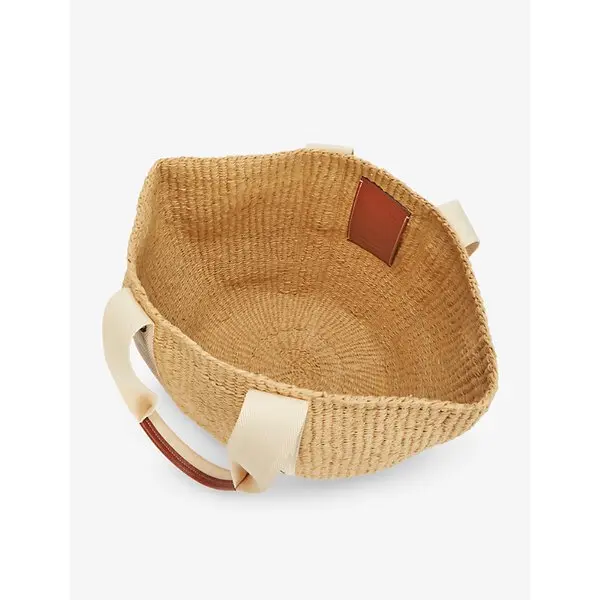 Chloé Woody Medium Paper Basket Tote - White