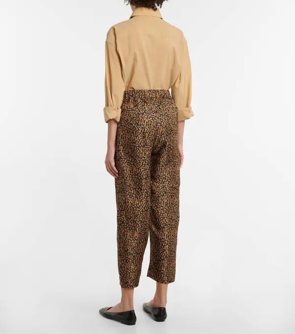 Nanushka Printed Silk Trousers