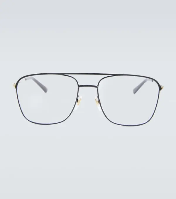 Gucci Navigator-frame Eyeglasses - Black