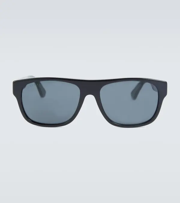 Gucci Rectangle Sunglasses - Black
