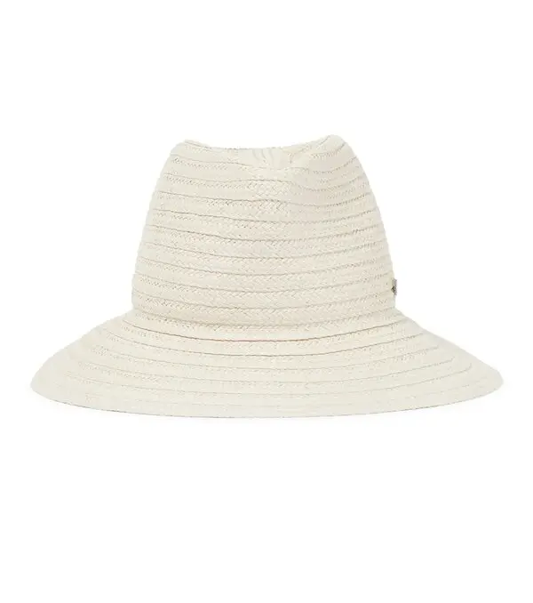 TOTEME Raffia-effect Panama Hat - White