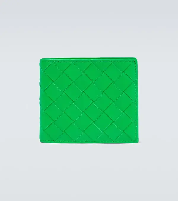 Bottega Veneta Bifold Leather Wallet - Green