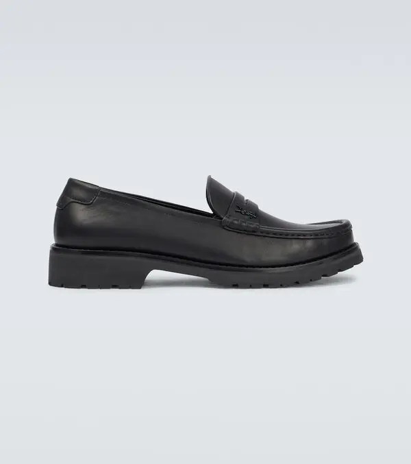 Saint Laurent Le Monogram Leather Loafers