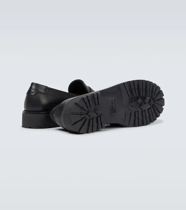Saint Laurent Le Monogram Leather Loafers