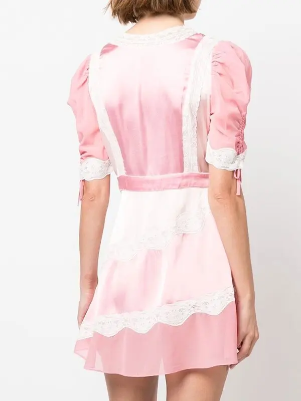 LoveShackFancy Floral-lace Detail Mini Dress