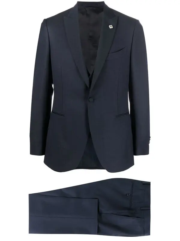 LARDINI Single Breasted Suit - Blue
