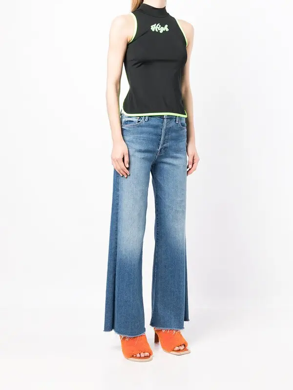 Natasha Zinko Slogan Print Open-back Vest