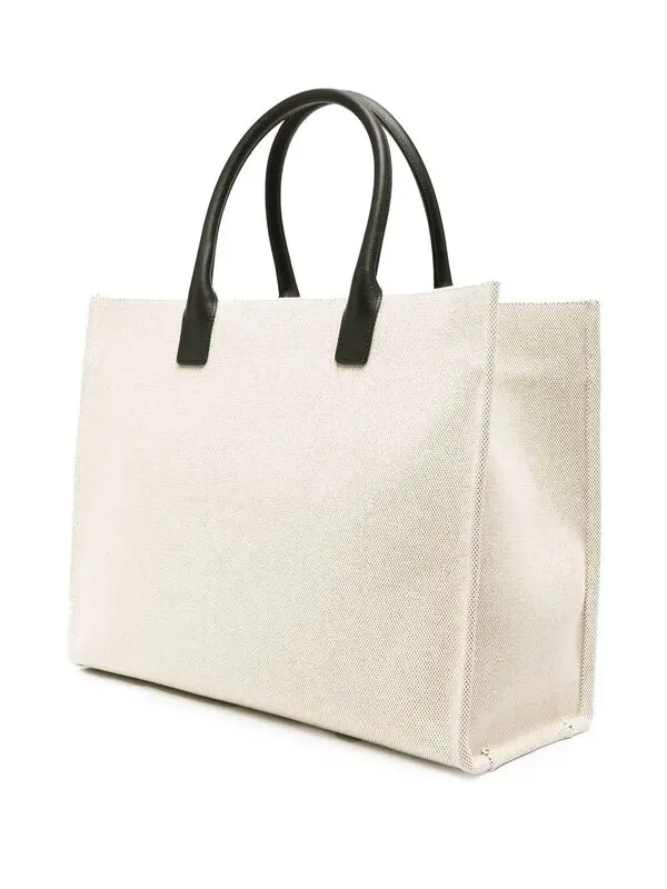 Versace La Medusa Canvas Tote Bag - Neutrals