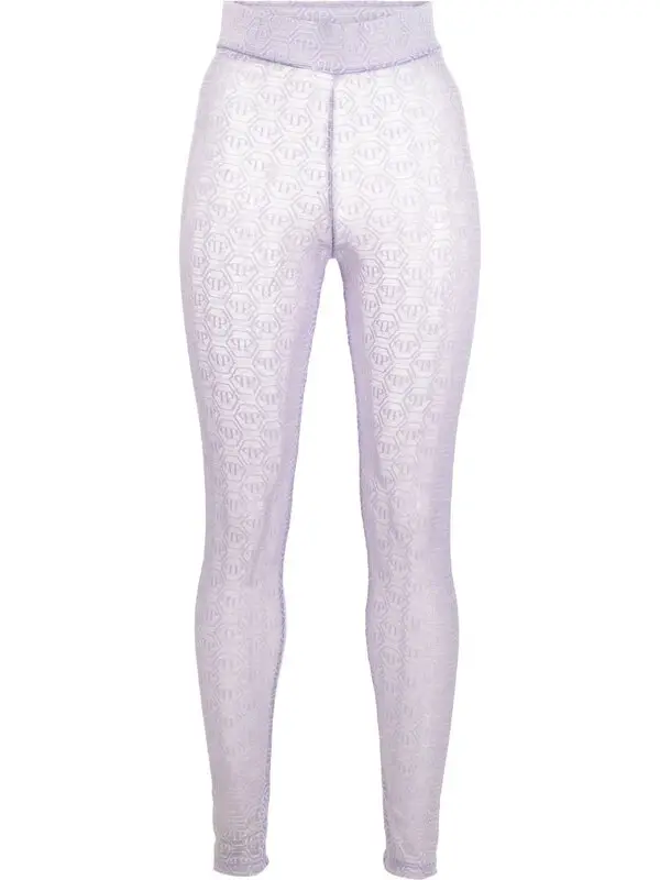 Philipp Plein Monogram-pattern Leggings