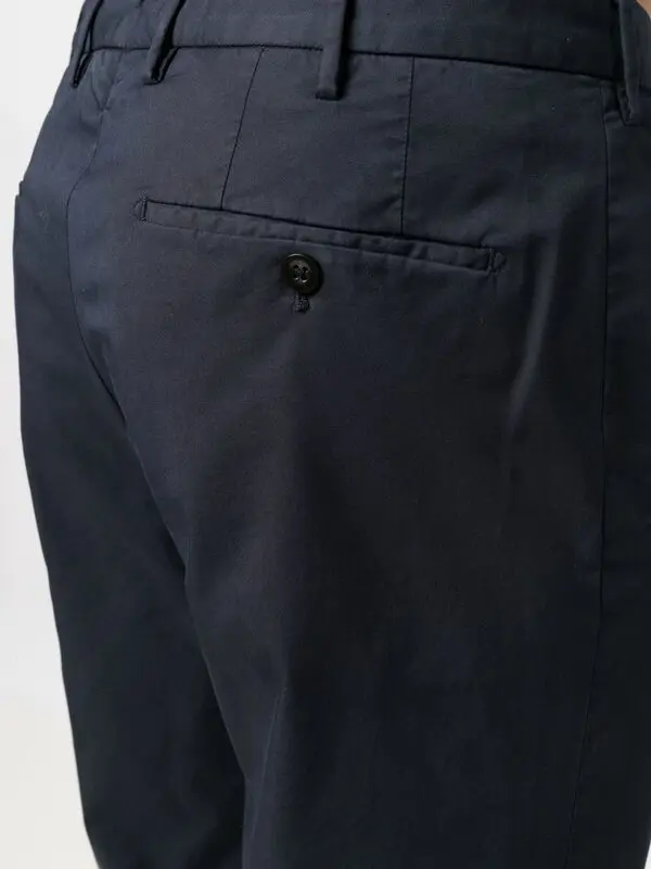 Incotex Cropped-leg Chino Trousers - Blue