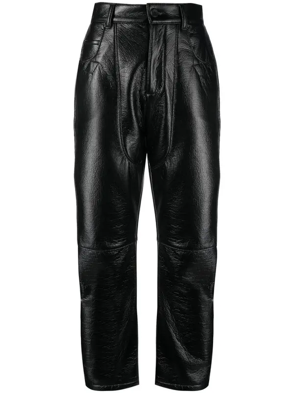 Opening Ceremony Barrel-leg Cropped Trousers - Black