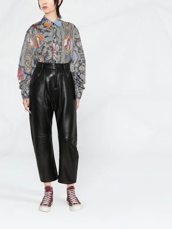 Opening Ceremony Barrel-leg Cropped Trousers