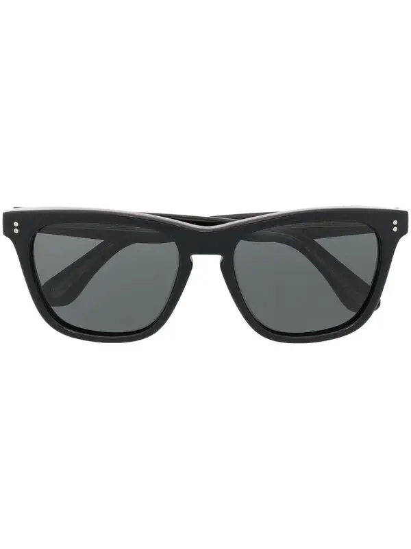 Oliver Spencer Square Frame Sunglasses - Black