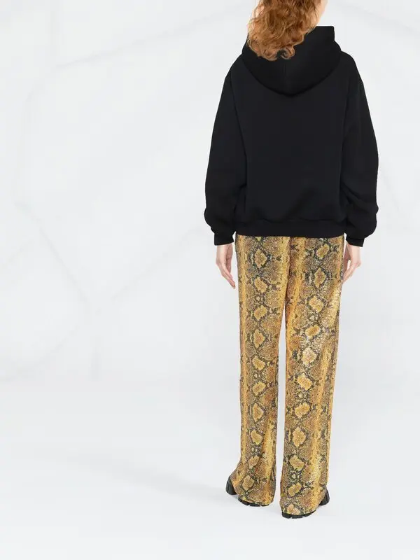 Gcds Snakeskin Print Trousers - Yellow